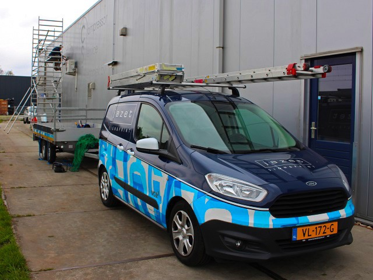 Stickers Compressor Service Techniek | Jazet Sign & Print | Almelo